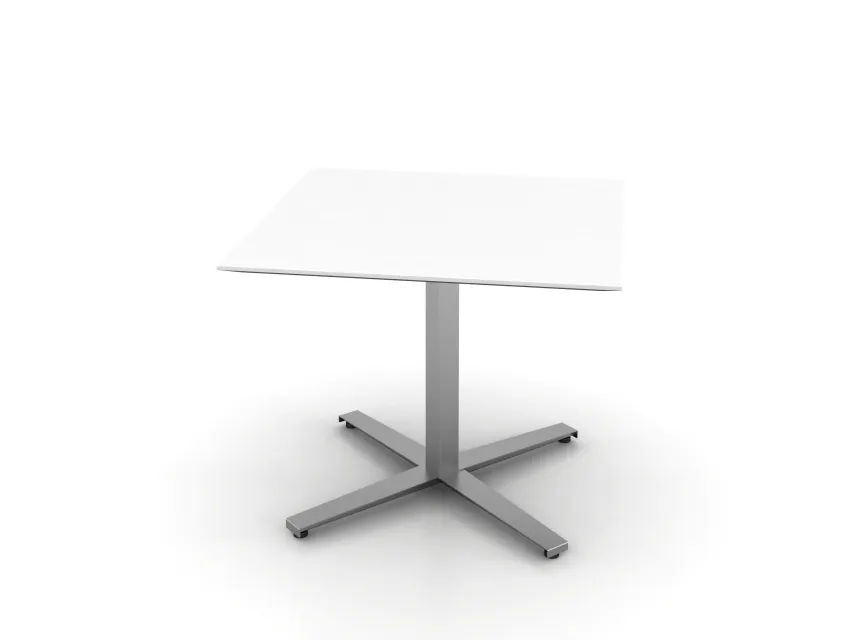 Day-to-Day Square Top Table with Steel X-base | AIS Image Library