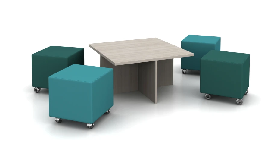 Volker Seating with Nesting Table | AIS Image Library