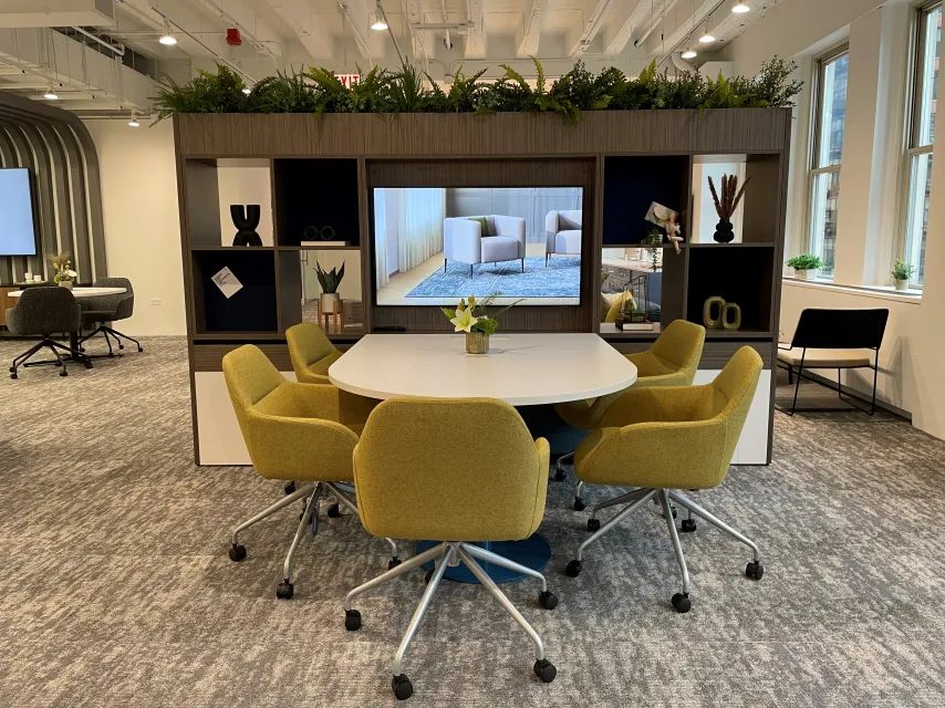 NeoCon 2024 Community Workwall with Day-to-Day Collaborative Table and ...